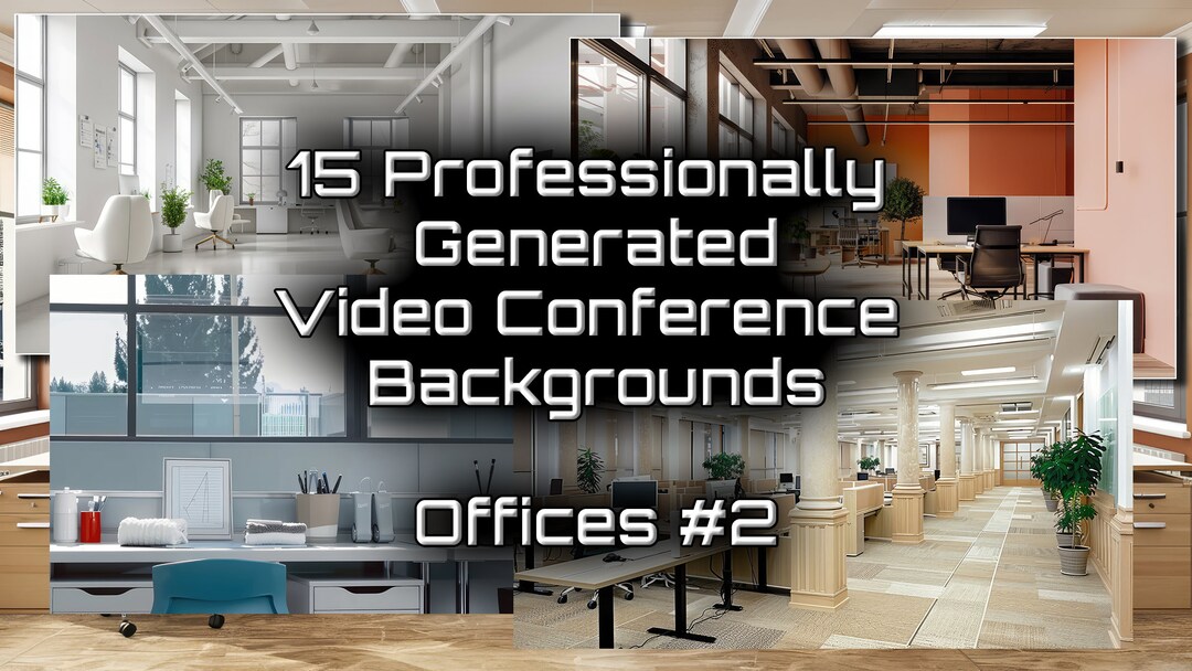 Virtual Office Backgrounds Bundle #2 | Zoom Backgrounds | Teams ...