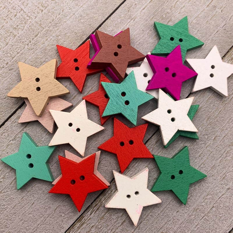 Star Buttons - Etsy