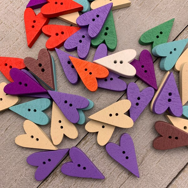 Heart Buttons - Etsy