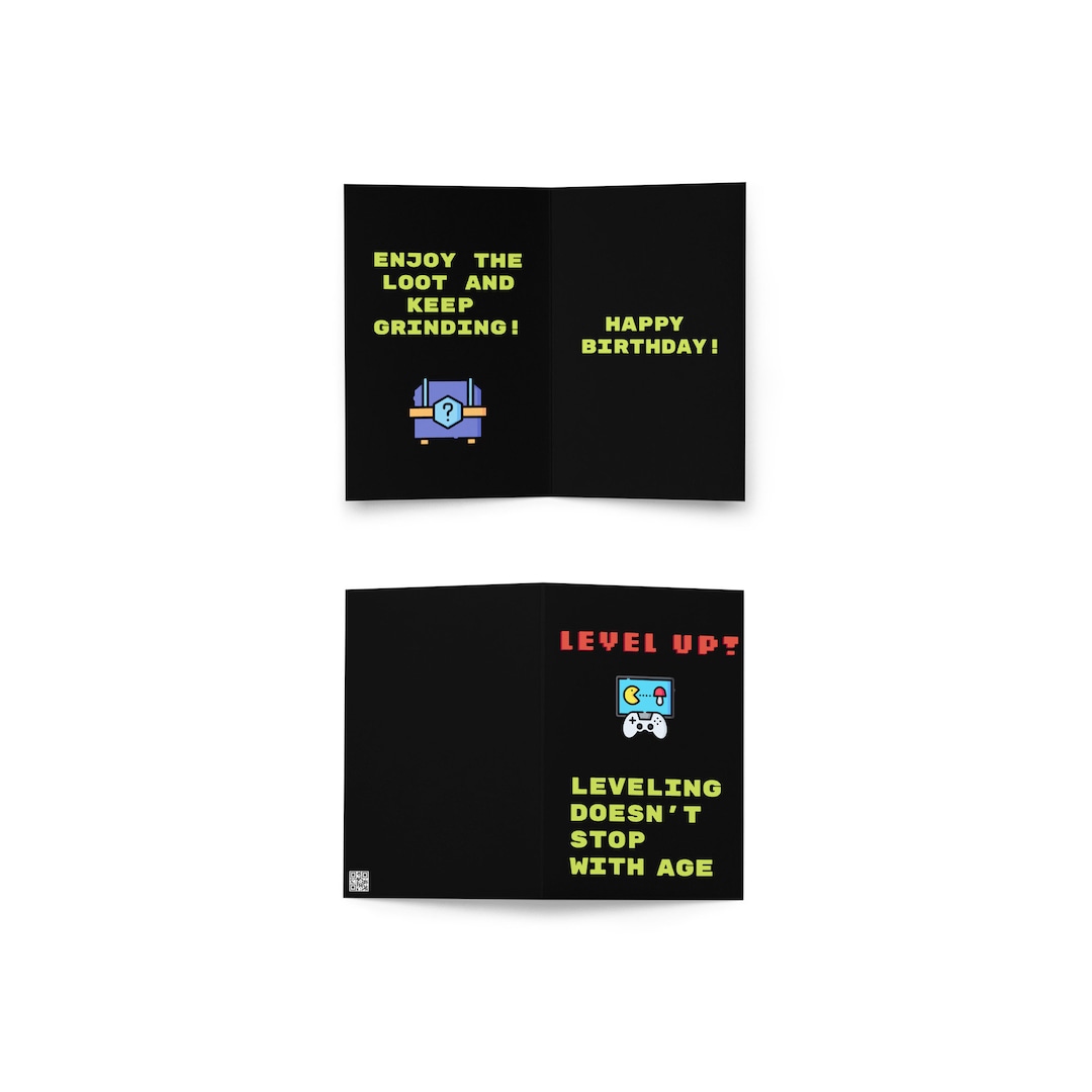 Level up Birthday Card Leveling Doesn't Stop With Age Loot Keep ...