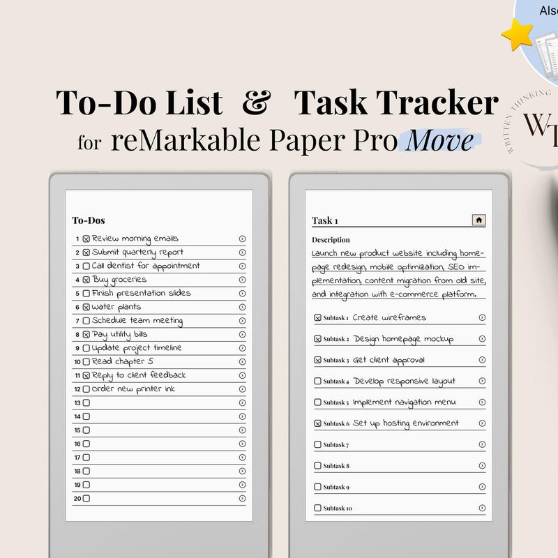 Remarkable 2.0 Templates - Etsy