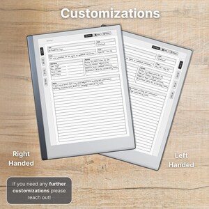 Meeting Minutes for Remarkable 2, Meeting Notebook, Hyperlinked, Left ...