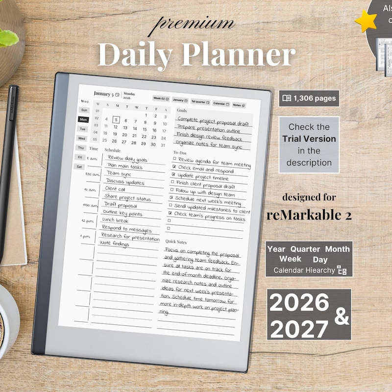 Daily Schedule Weeks Page - Etsy