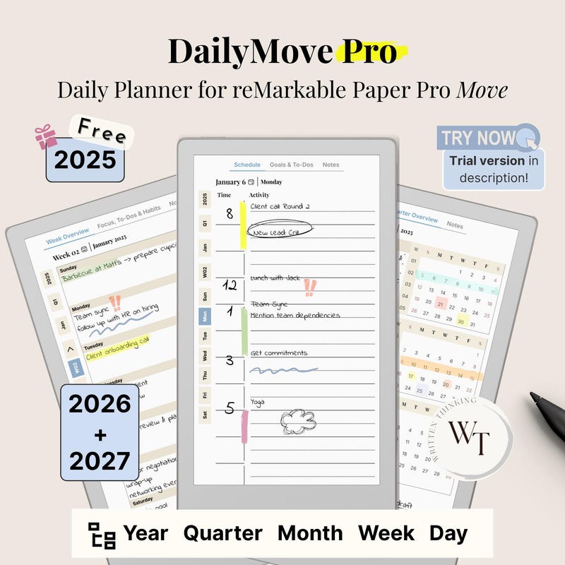 Paper Week Planners - Etsy