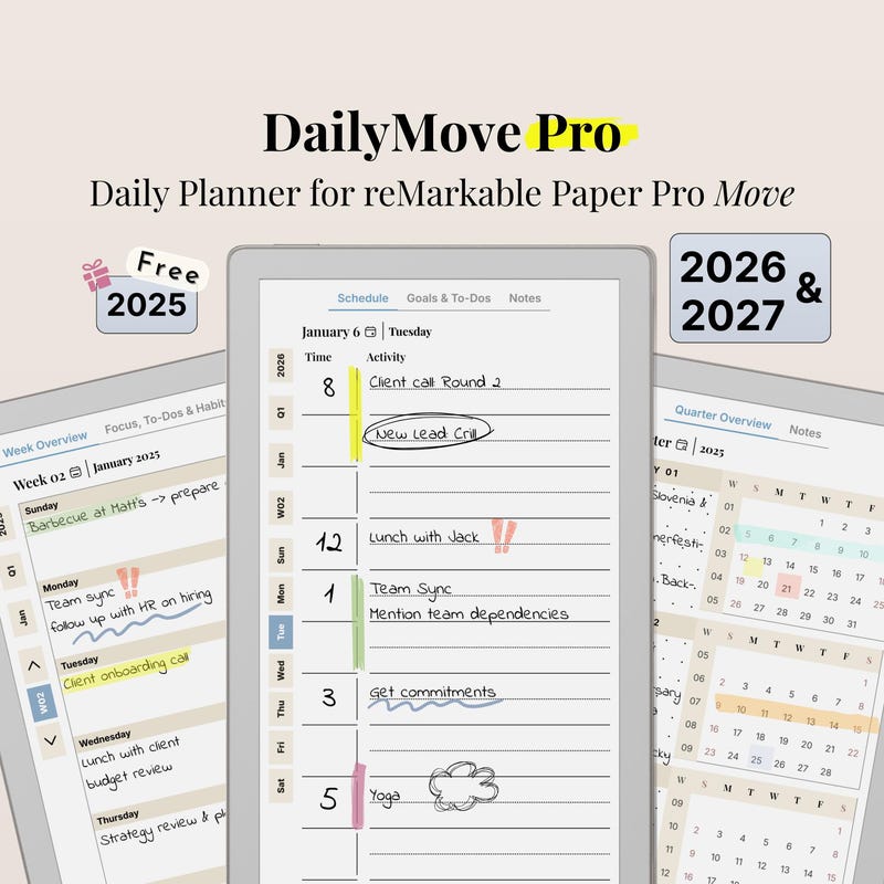 Day Month Year Planner - Etsy