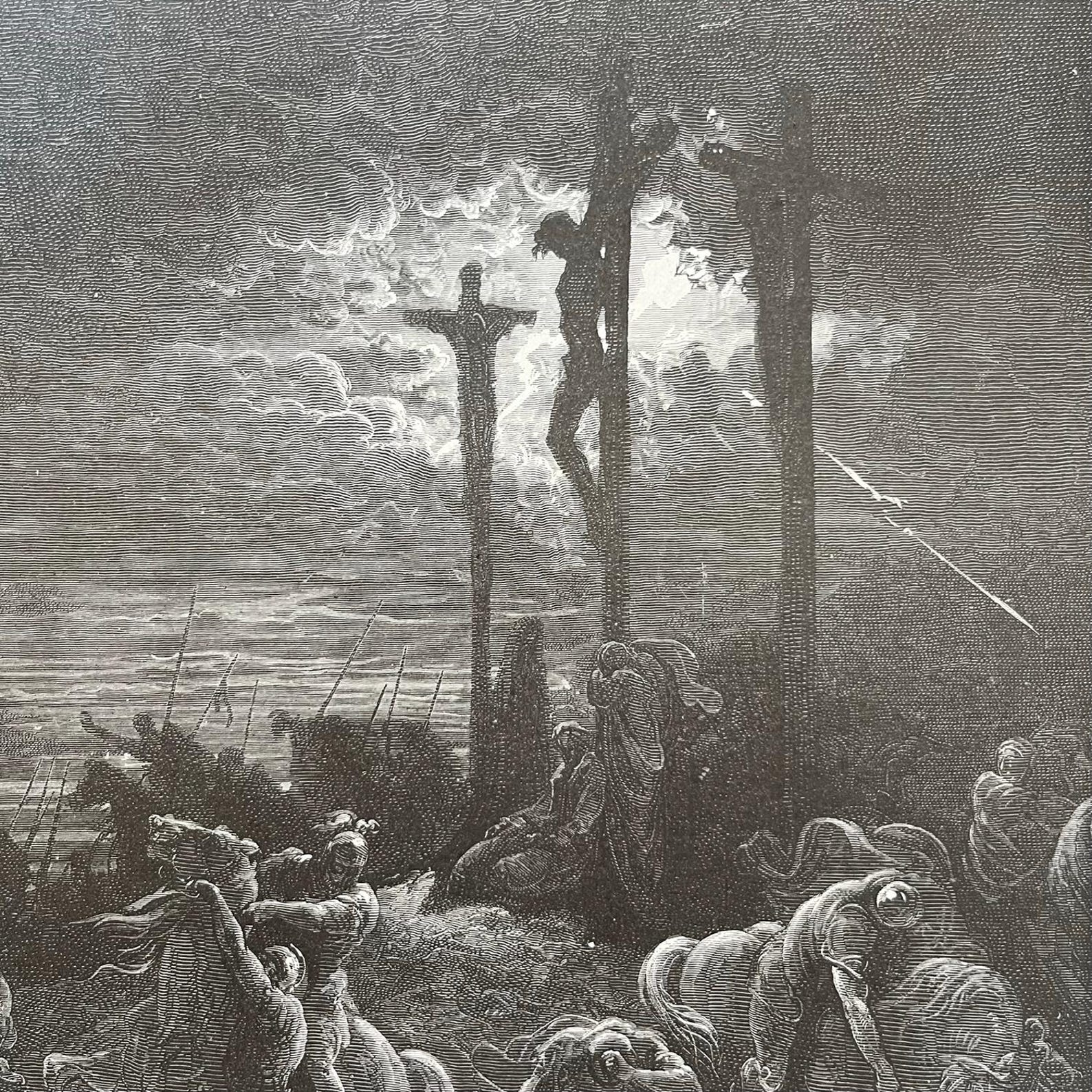 Close Of The Crucifixion By Gustave Doré The Bible Gallery 1880 11x14 3601