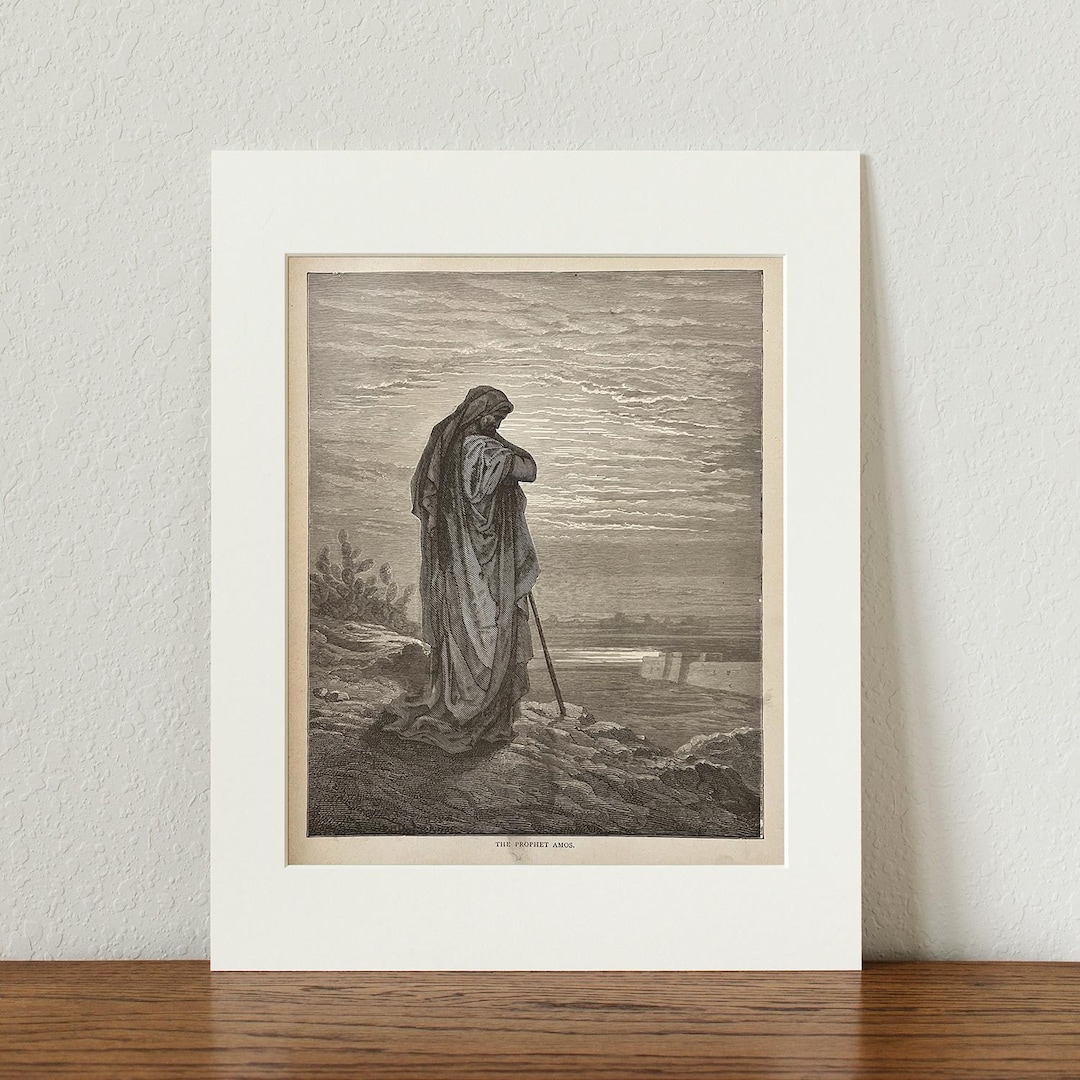 The Prophet Amos by Gustave Doré, the Bible Gallery 1880, 11x14 Matted ...