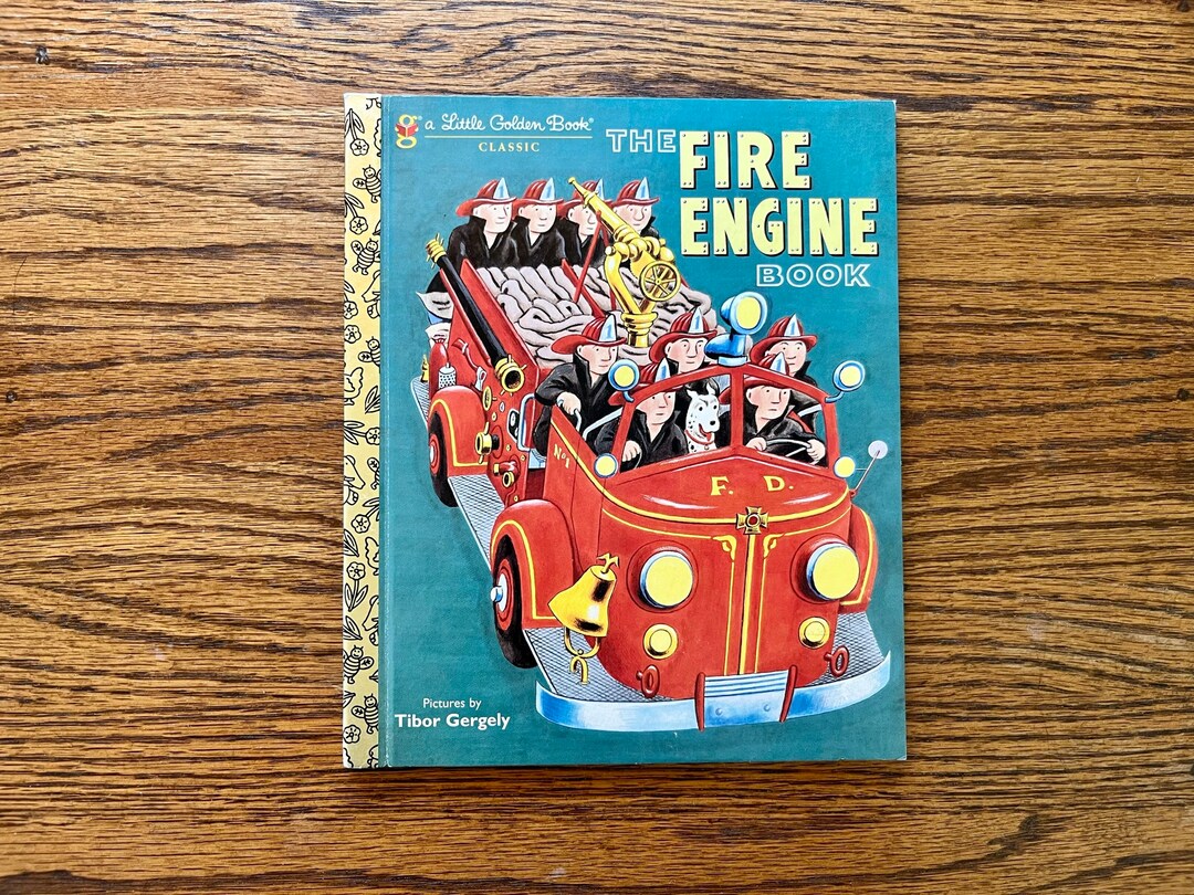 The Fire Engine Book A Little Golden Book 1987 - Etsy