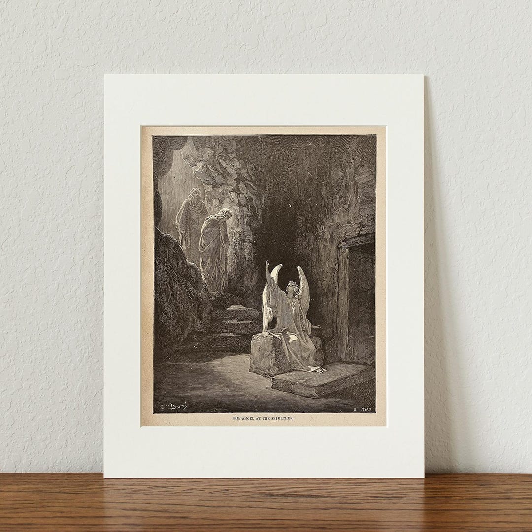The Angel at the Sepulcher by Gustave Doré, the Bible Gallery 1880 ...