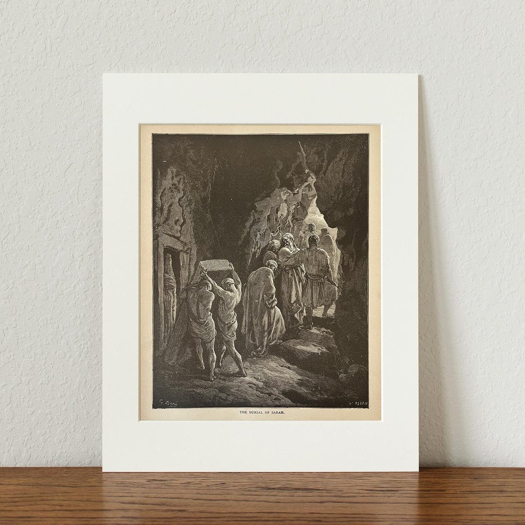 The Burial of Sarah by Gustave Doré, the Bible Gallery 1880, 11x14 ...
