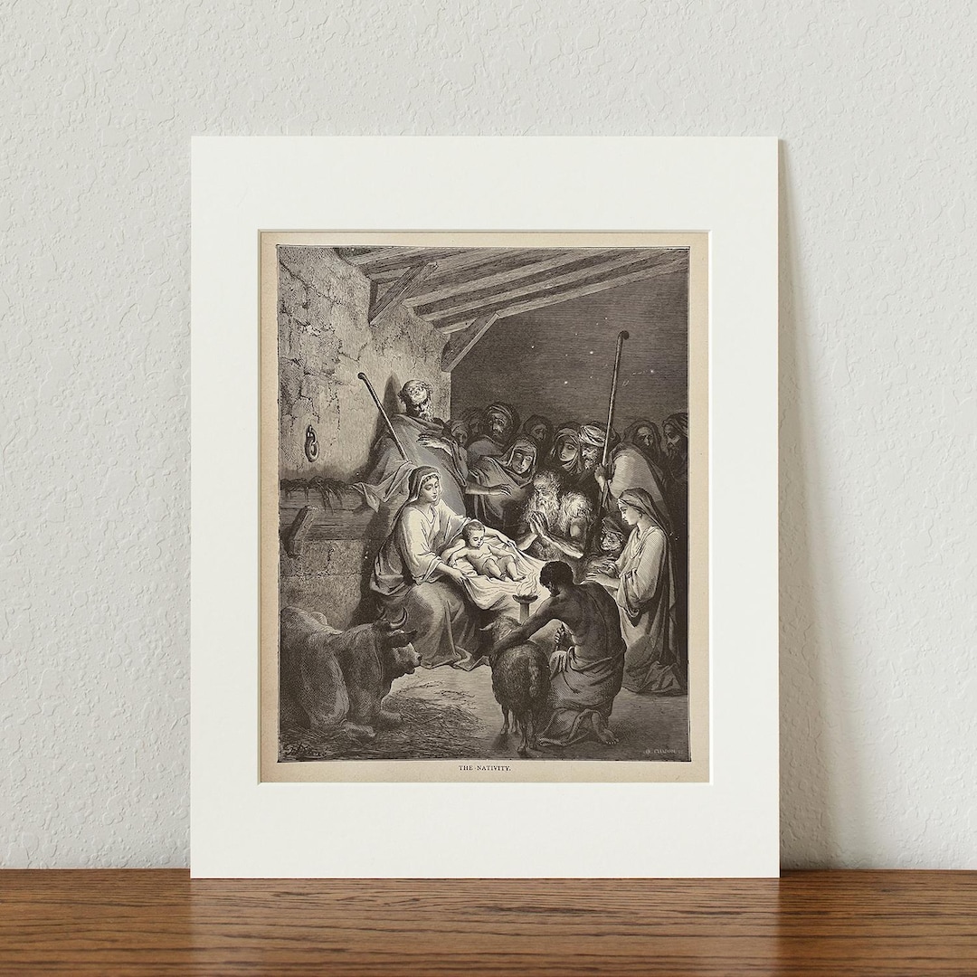 The Nativity by Gustave Doré, the Bible Gallery 1880, 11x14 Matted ...