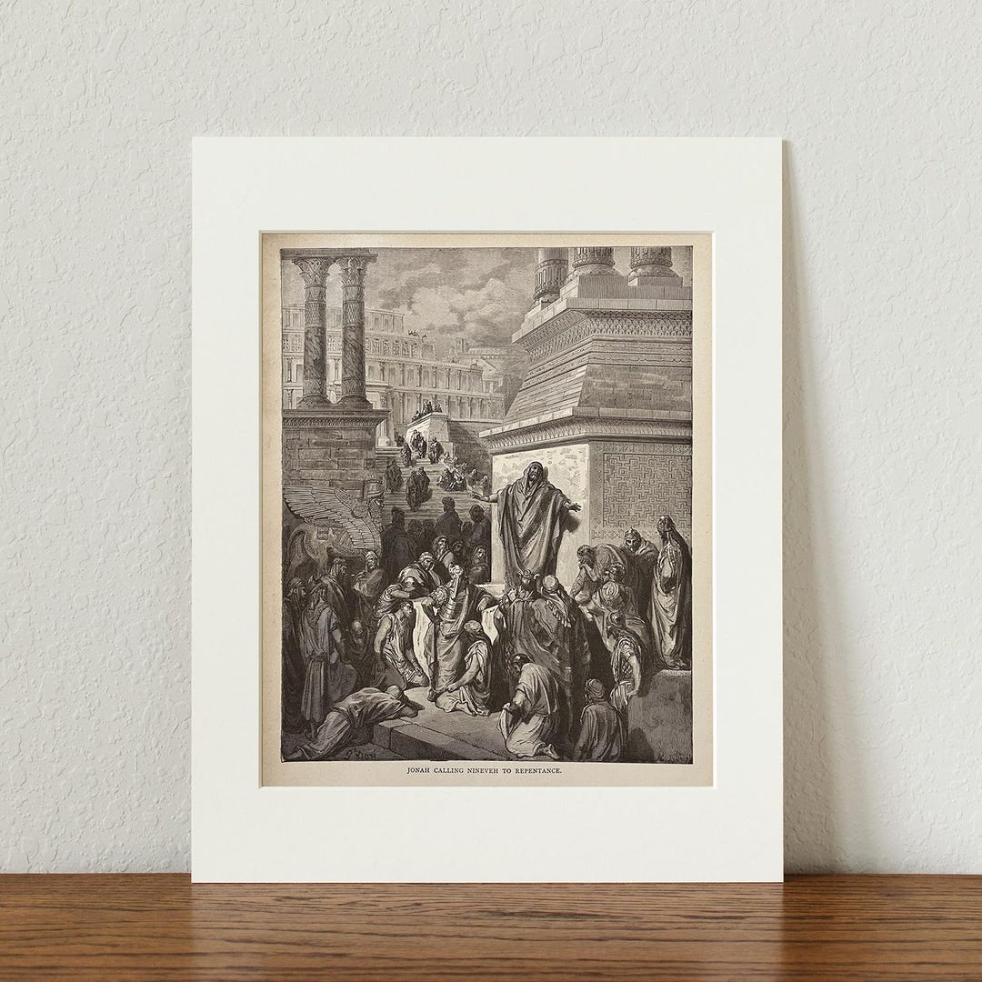 Jonah Calling Nineveh to Repentance by Gustave Doré, the Bible Gallery ...