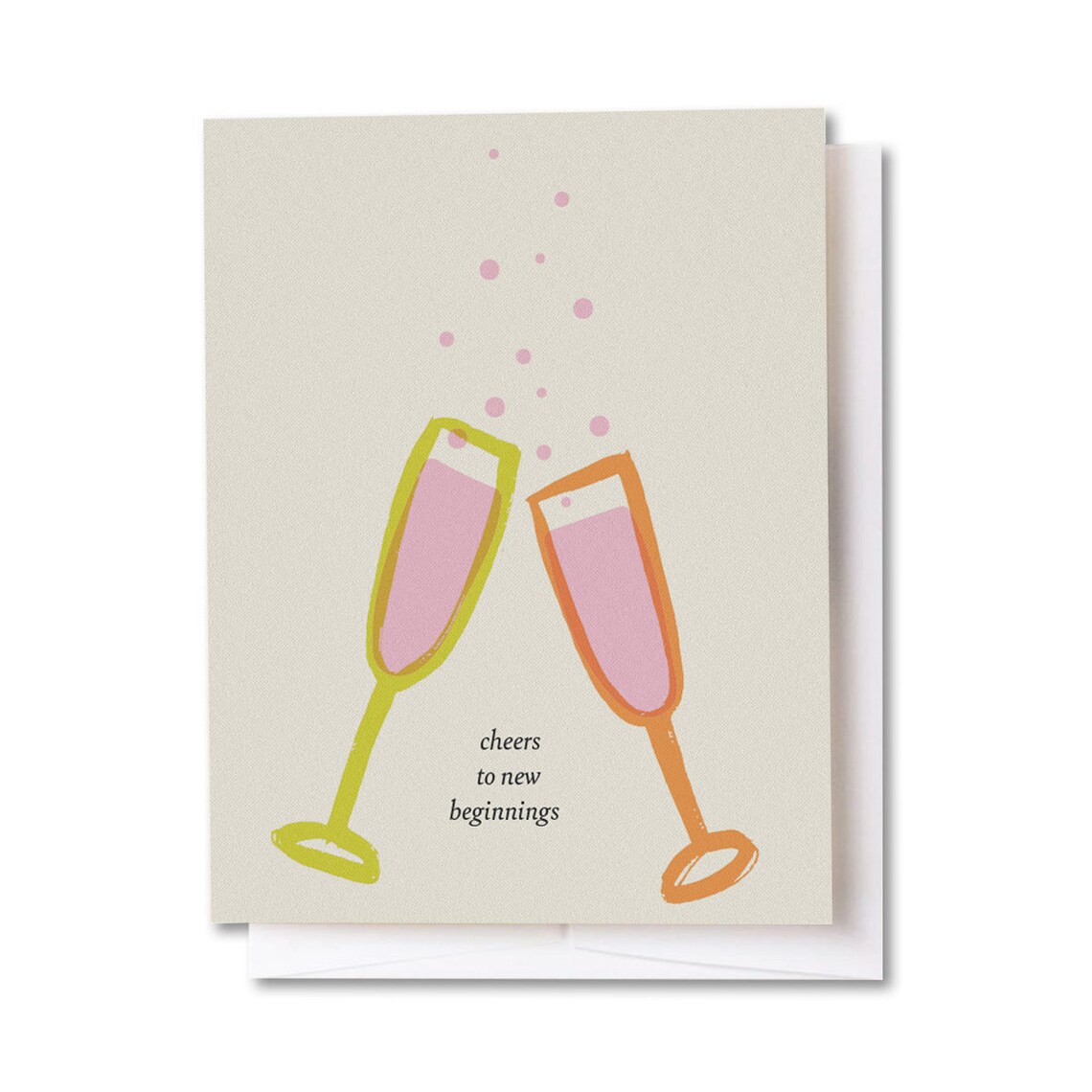 Cheers to New Beginnings Card - Etsy