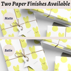 Easter Bunny Marshmallow Funny Wrapping Paper Gift Wrap Easter Gift ...