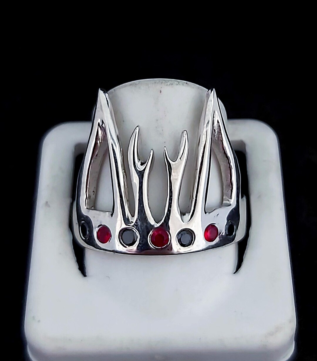 Hazbin Hotel, Alastor Inspired Ring, Sterling Silver Alastor Jewelry ...