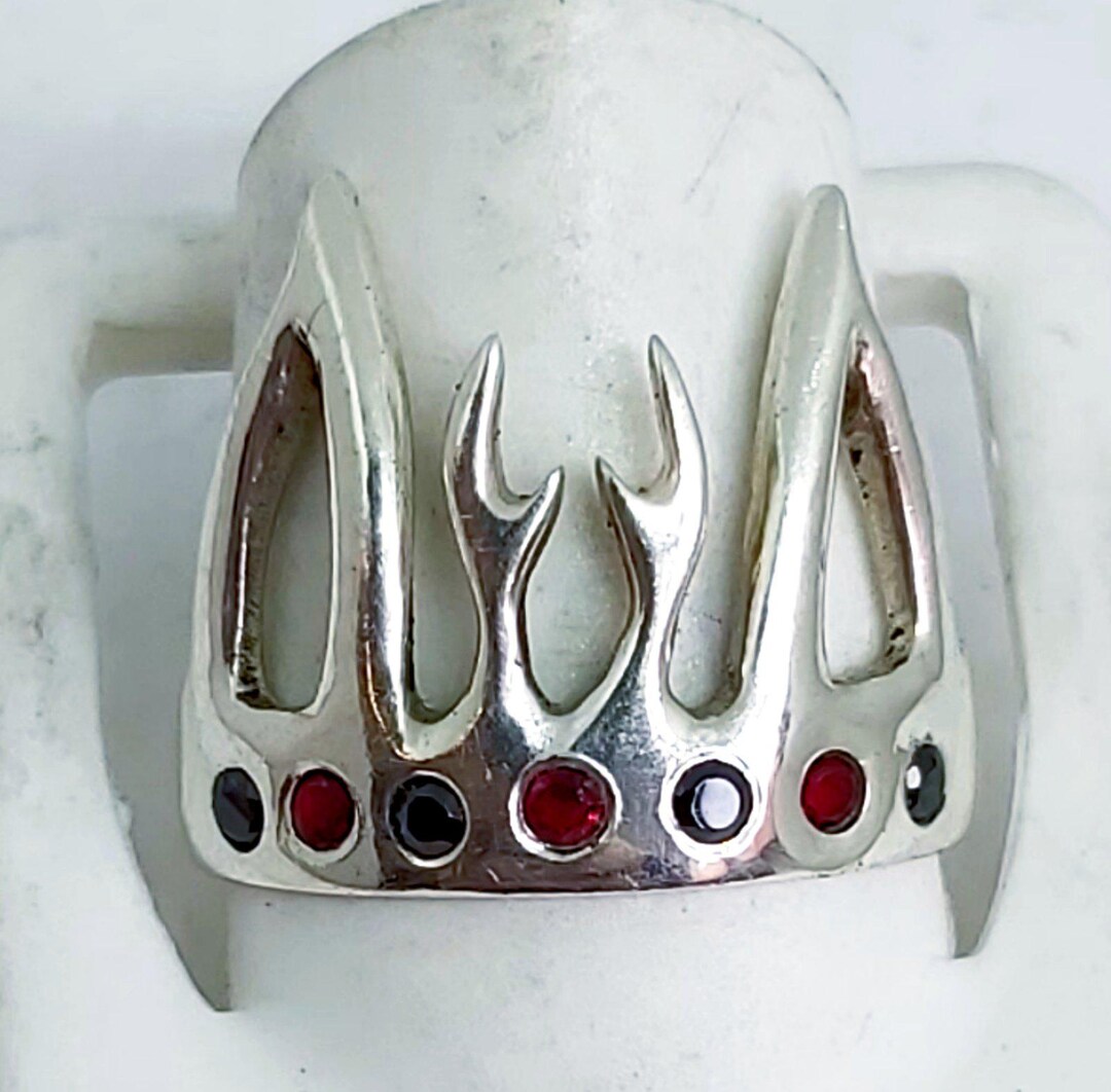 Hazbin Hotel, Alastor Inspired Ring, Sterling Silver Alastor Jewelry ...