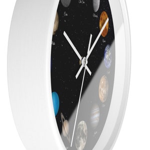 Solar System Wall Clock | Astronomy | Celestial Timepiece - Etsy