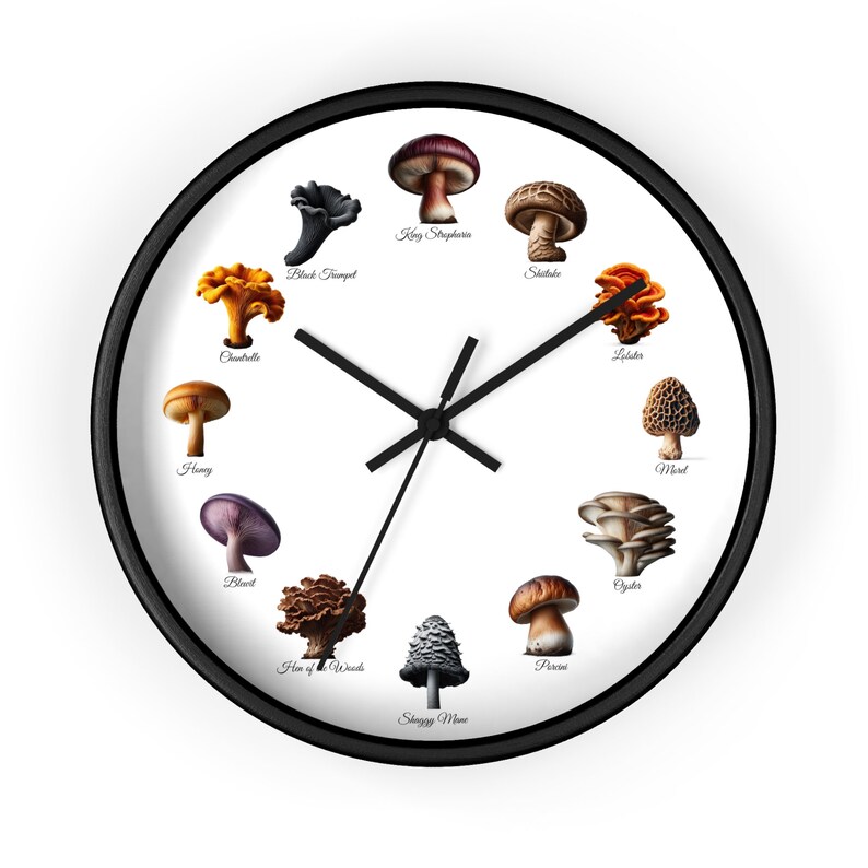 Mushroom Wall Clock - Wonderland Home Decor - Etsy