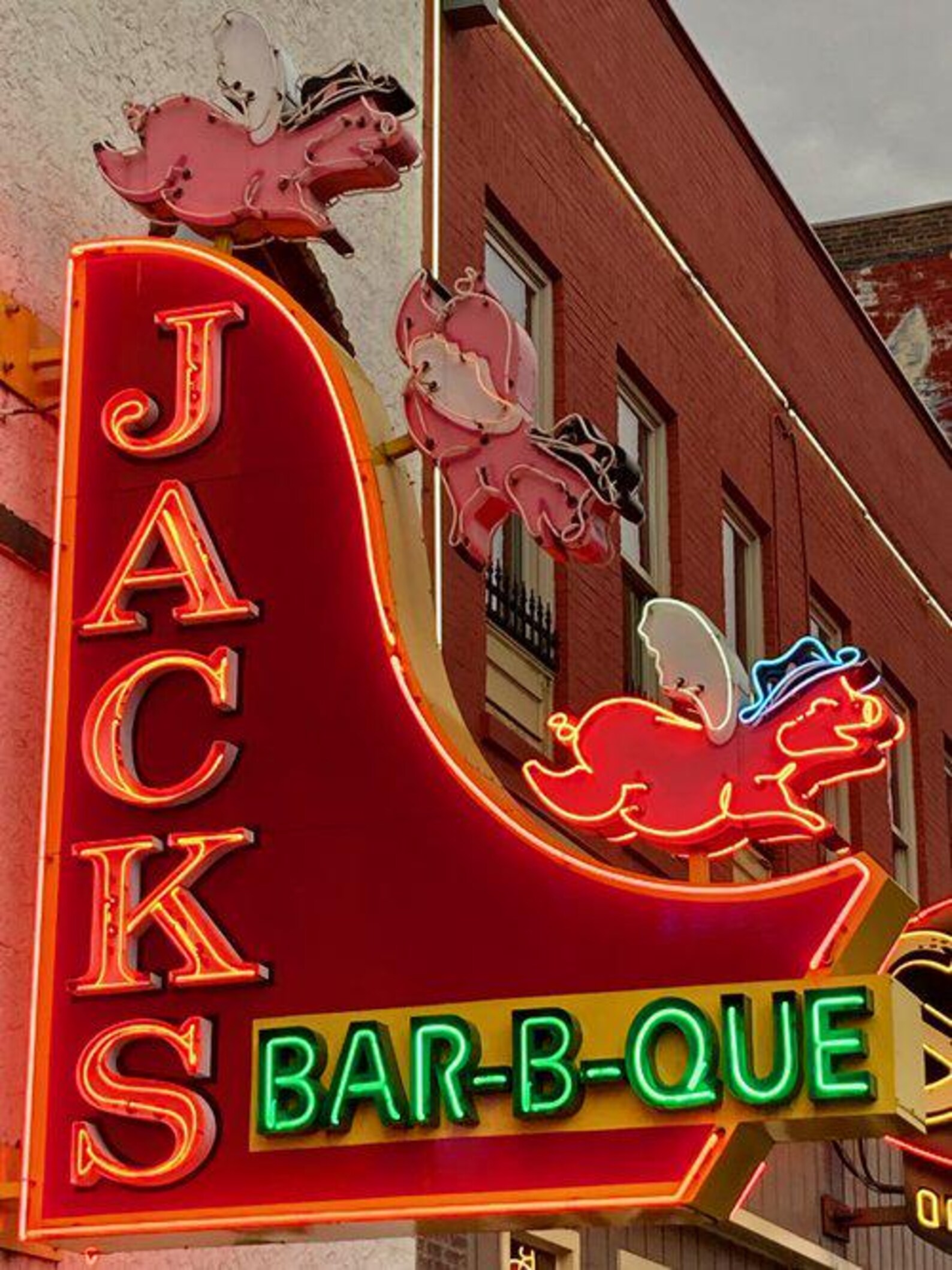 Jacks Bar-b-que Neon Sign - Etsy