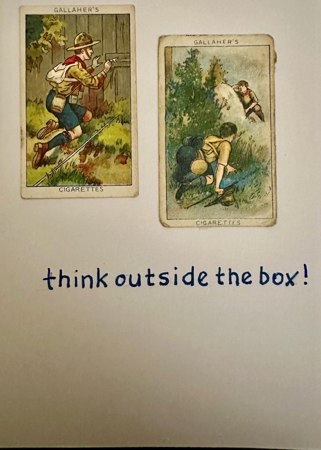 Handmade "vintage Cigarette Card" Greeting Cards (hobbies) - Etsy