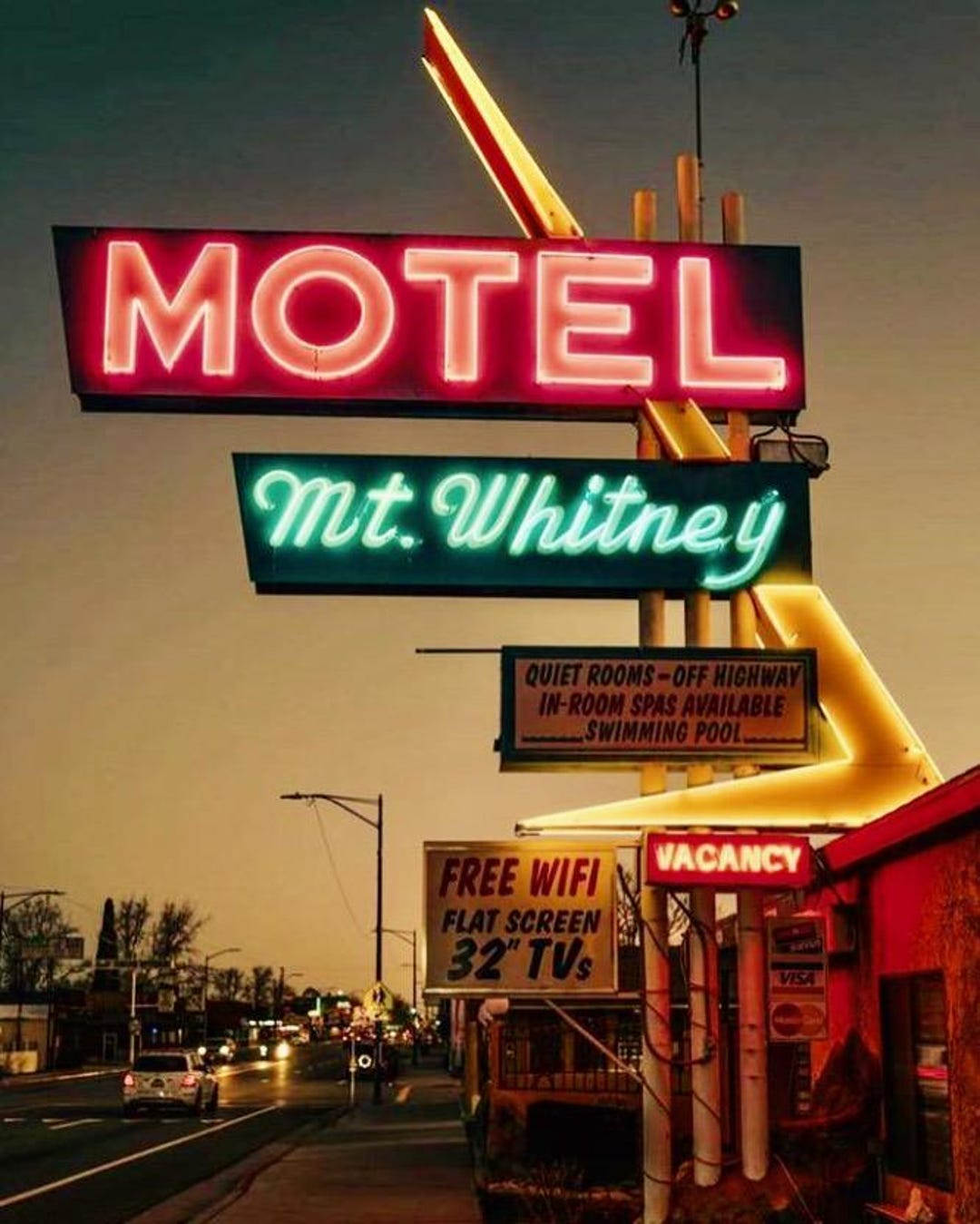 Mount Whitney Hotel Neon Sign - Etsy