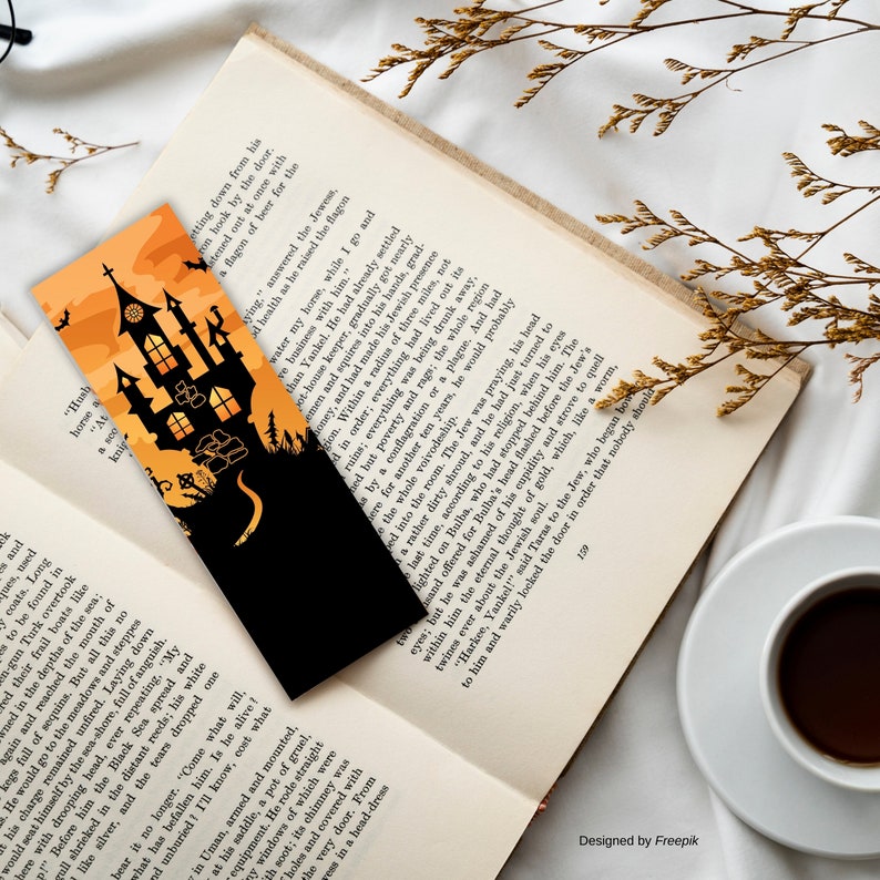 Printable Spooky Bookmarks - 4 Halloween Designs, Ready-to-print Book ...