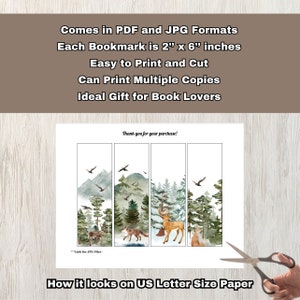 Nature Lover Printable Bookmarks - Ready-to-print PDF & JPG on Canva ...
