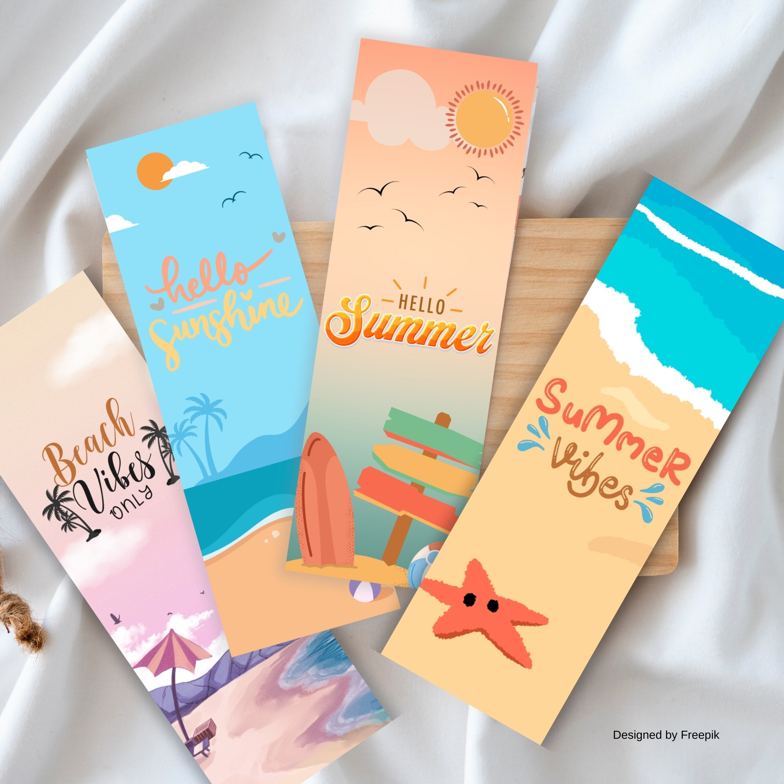 Printable Bookmarks for Readers - Summer Vibes, Digital Download ...