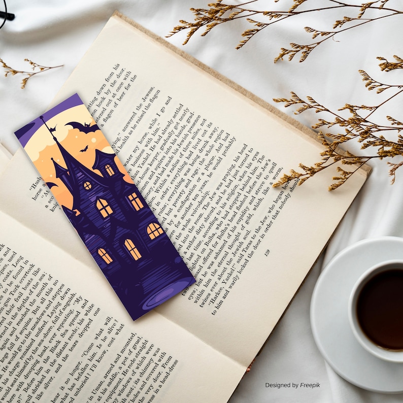 Printable Spooky Bookmarks - 4 Halloween Designs, Ready-to-print Book ...