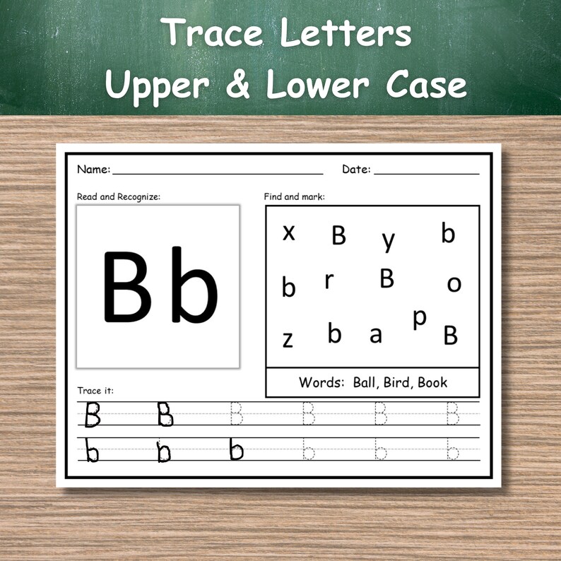 Printable Letter Recognition Practice Sheets for Preschool ...
