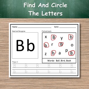 Printable Letter Recognition Practice Sheets for Preschool ...