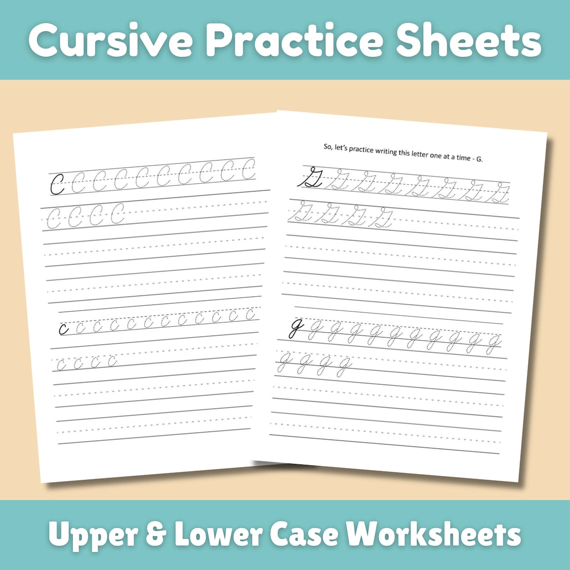 Printable Cursive Handwriting Practice Sheets Cursive Word Practice ...