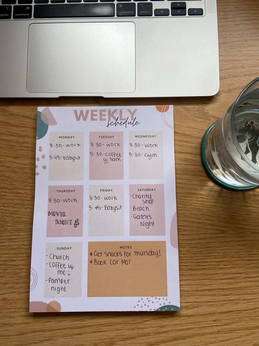 Weekly Planner | A5 Notepad | Organisation Pad - Etsy