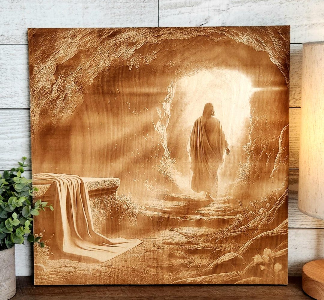 Jesus Christ Laser Engraved Wooden Artwork – Christian Wall Decor & Religious Gift - Etsy