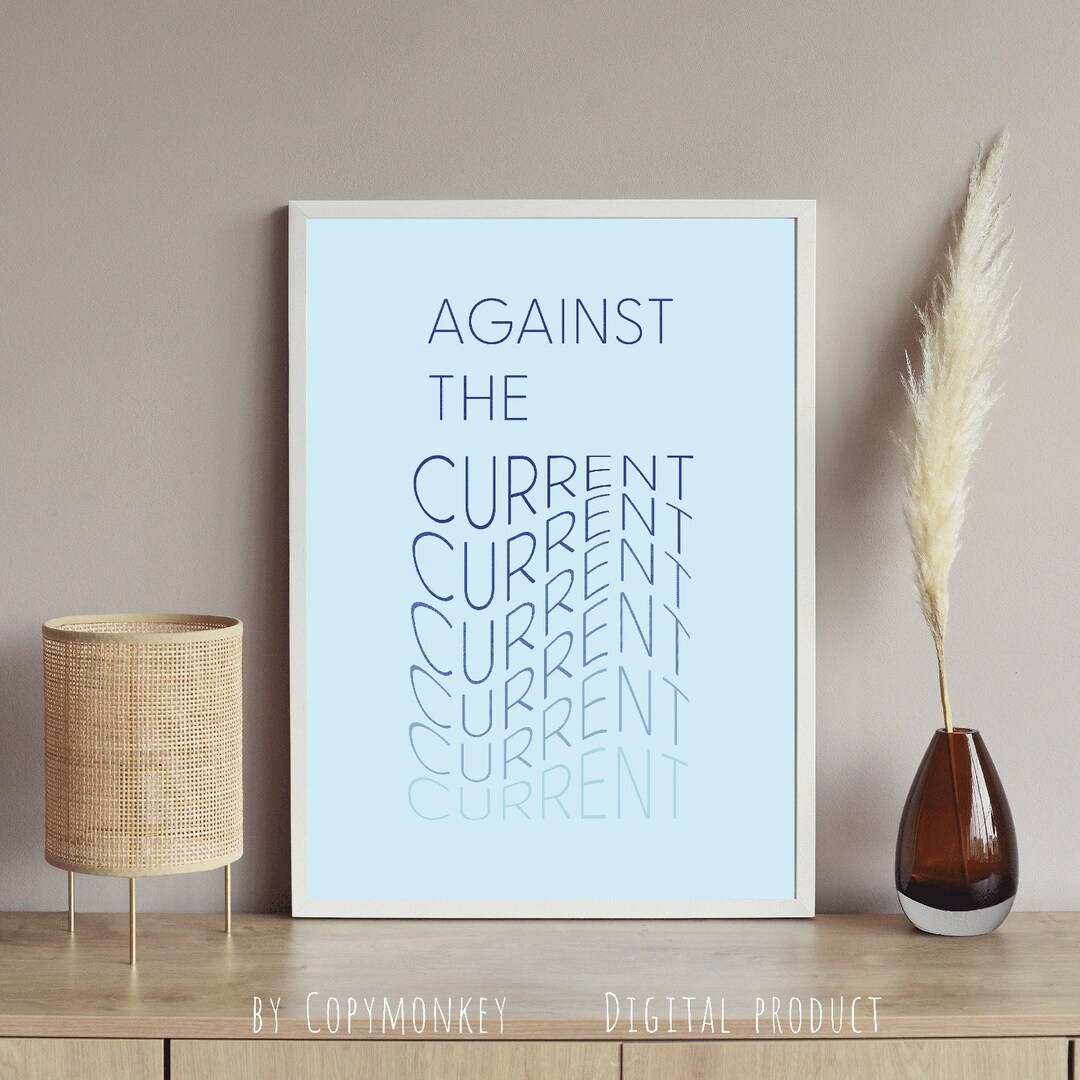Minimalistic Typographic Poster - Etsy