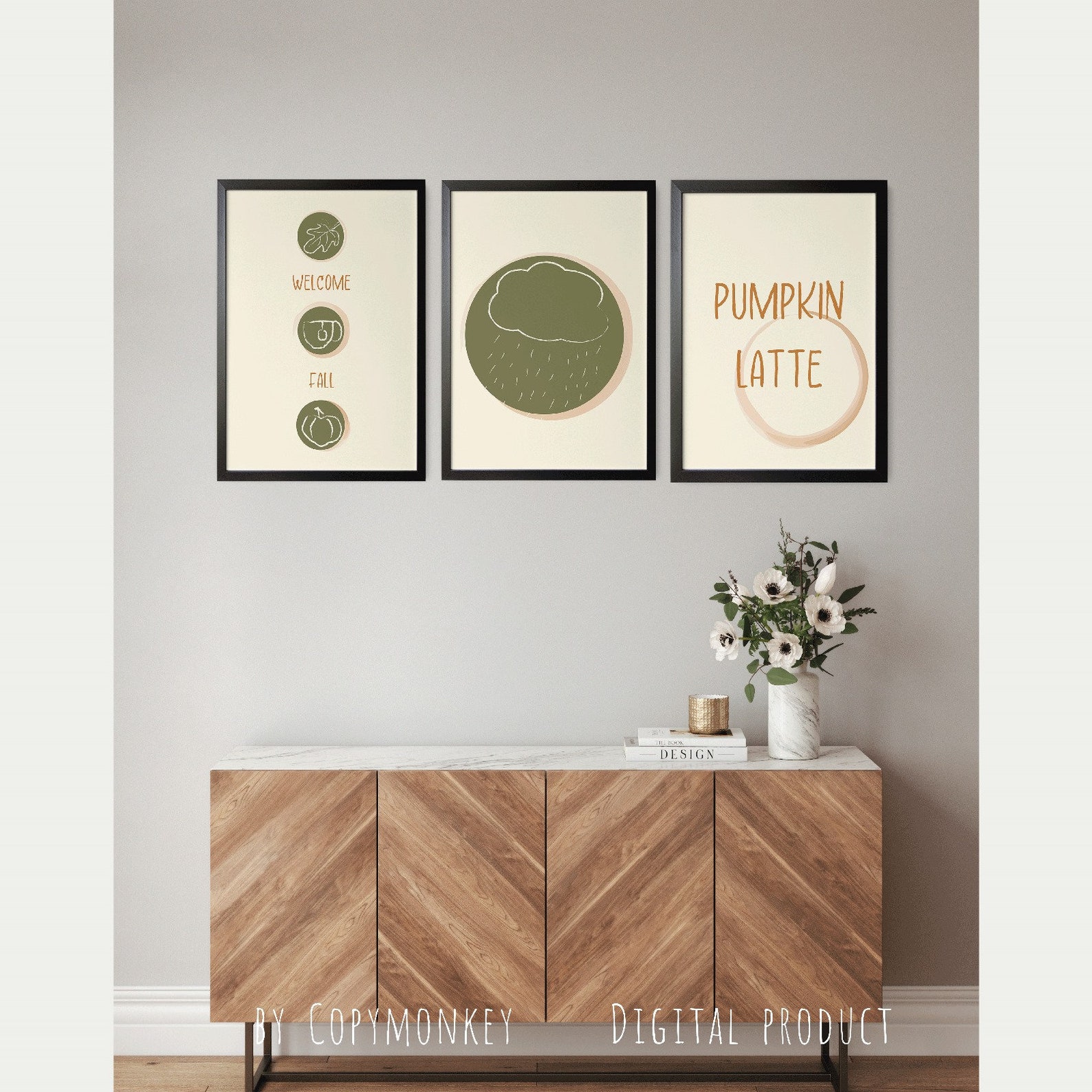 Fall Themed Poster Bundle, Printable Art, Digital Download - Etsy
