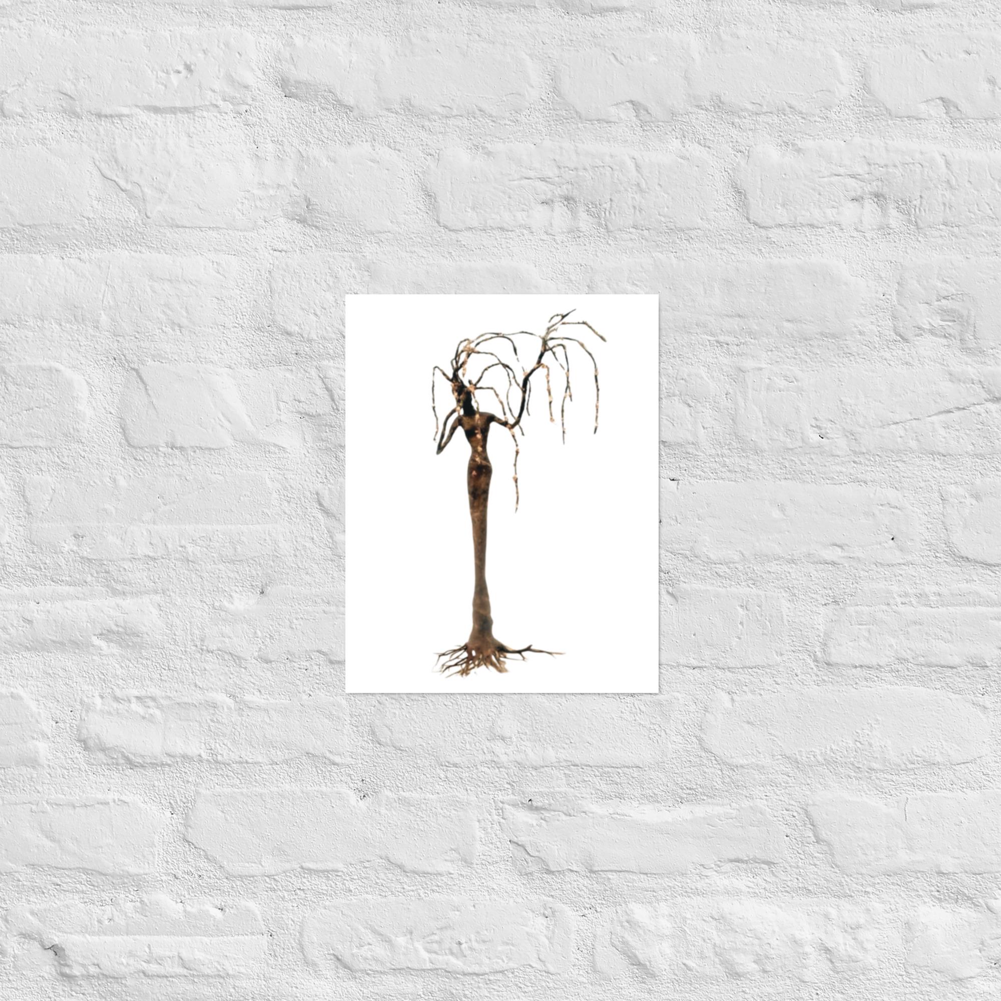 Weeping Cherry Tree Goddess Nature Spirit Elemental Print - Etsy