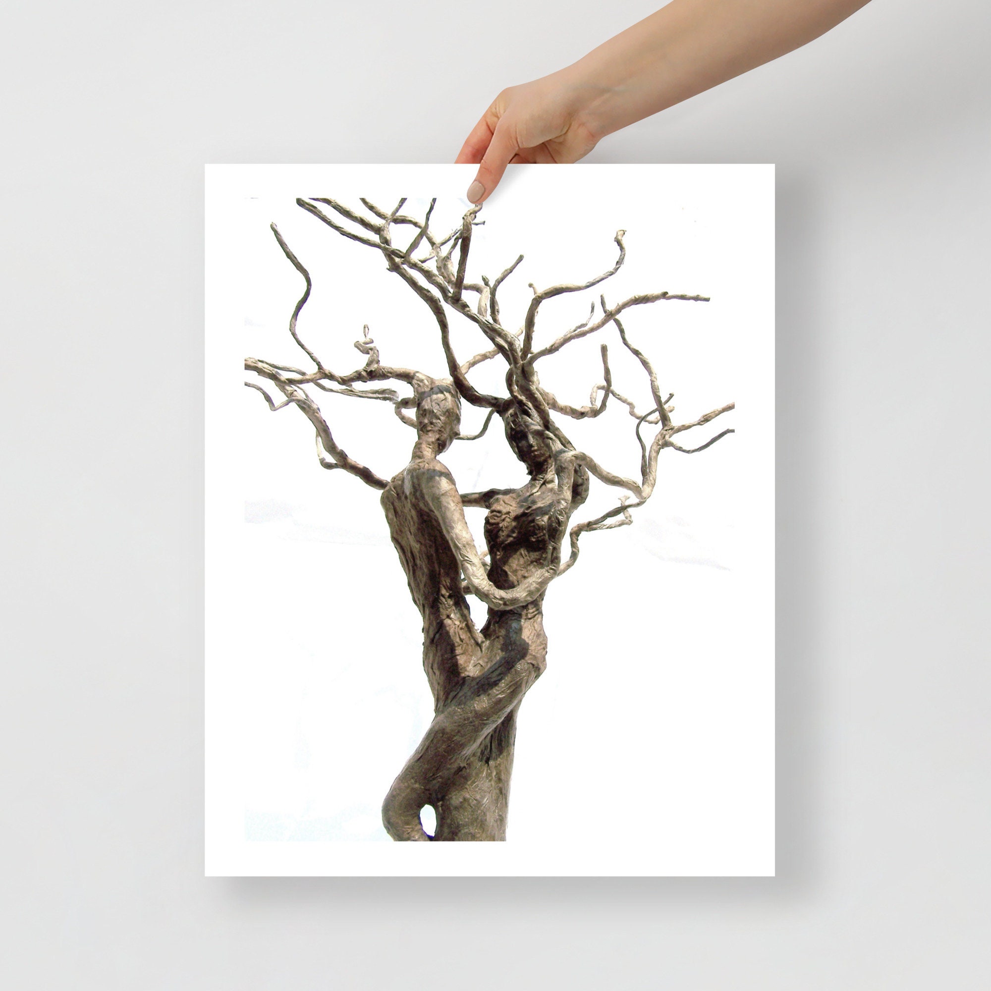 Joined Witchy Nature Spirit Tree Love Couple Print Poster of My One of ...