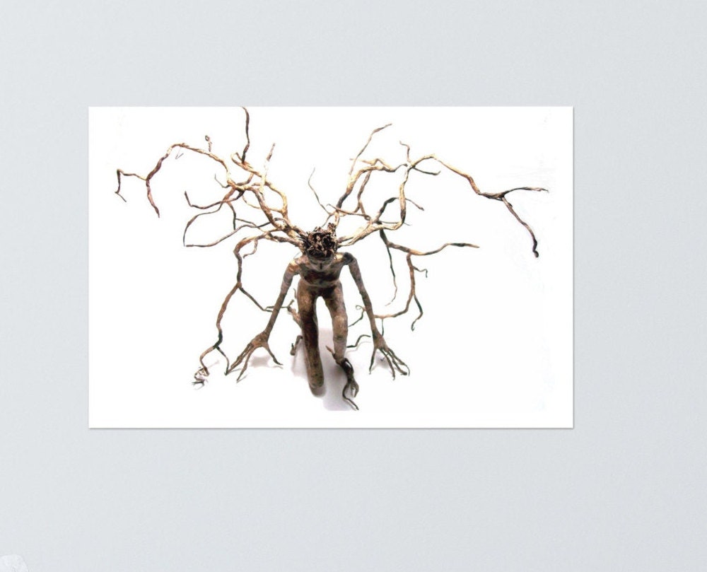 Tree Spirit Witchy Nature Fairy Fae Fantasy Creature Poster Print of My ...