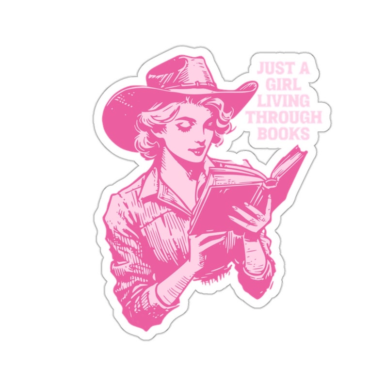 Book Sticker, Reading Sticker, Womens Sticker, Gift for Book Lover - Etsy