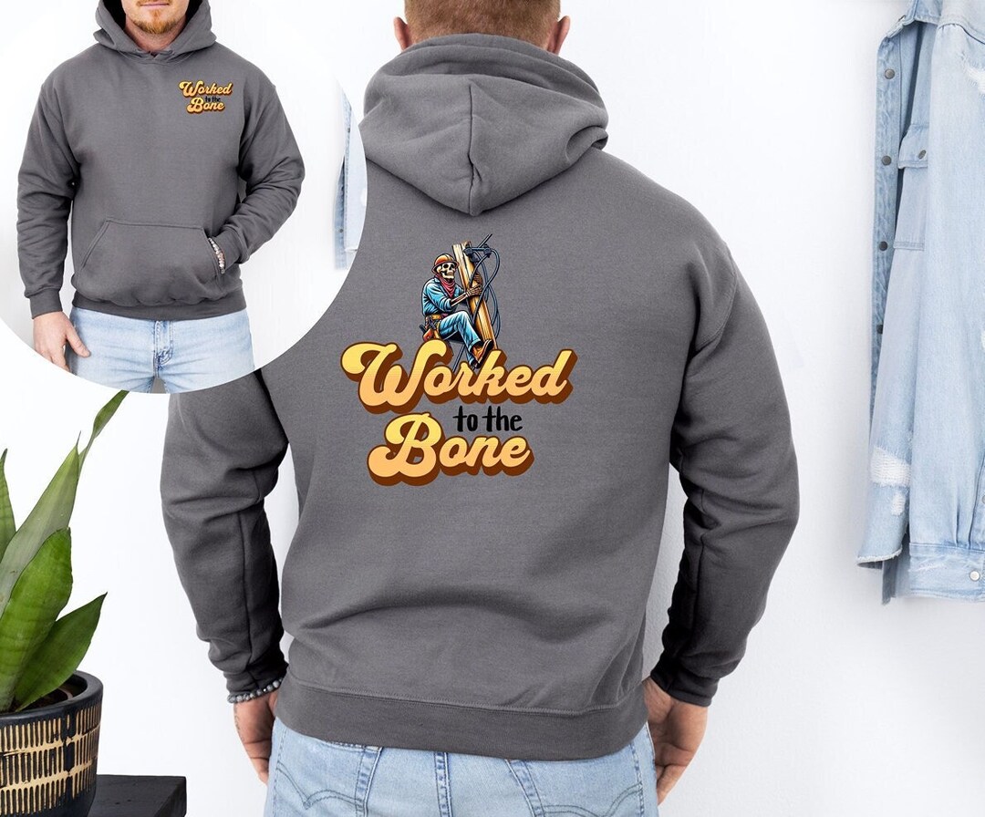 Lineman Hoodie, Gift for Lineman, Funny Lineman Hoodie, Blue Collar ...