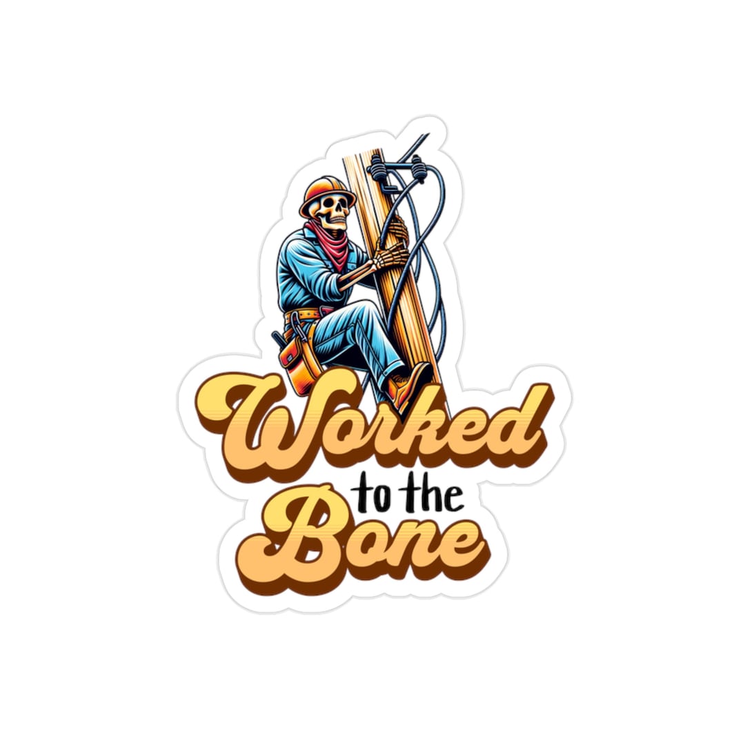 Lineman Sticker, Hard Hat Sticker, Blue Collar Worker Sticker ...