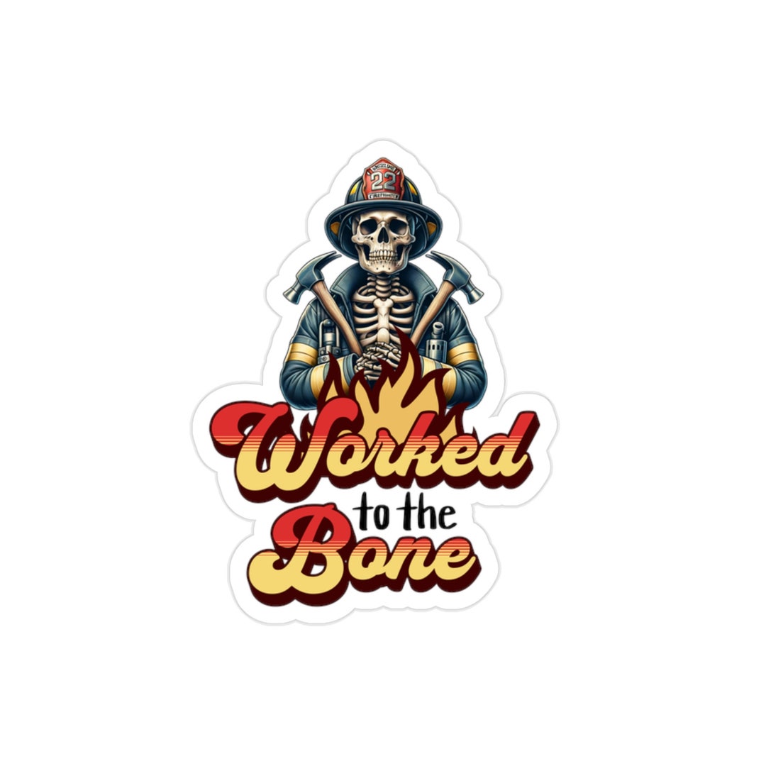 Firefighter Sticker, Hard Hat Sticker, Blue Collar Sticker, Fireman ...