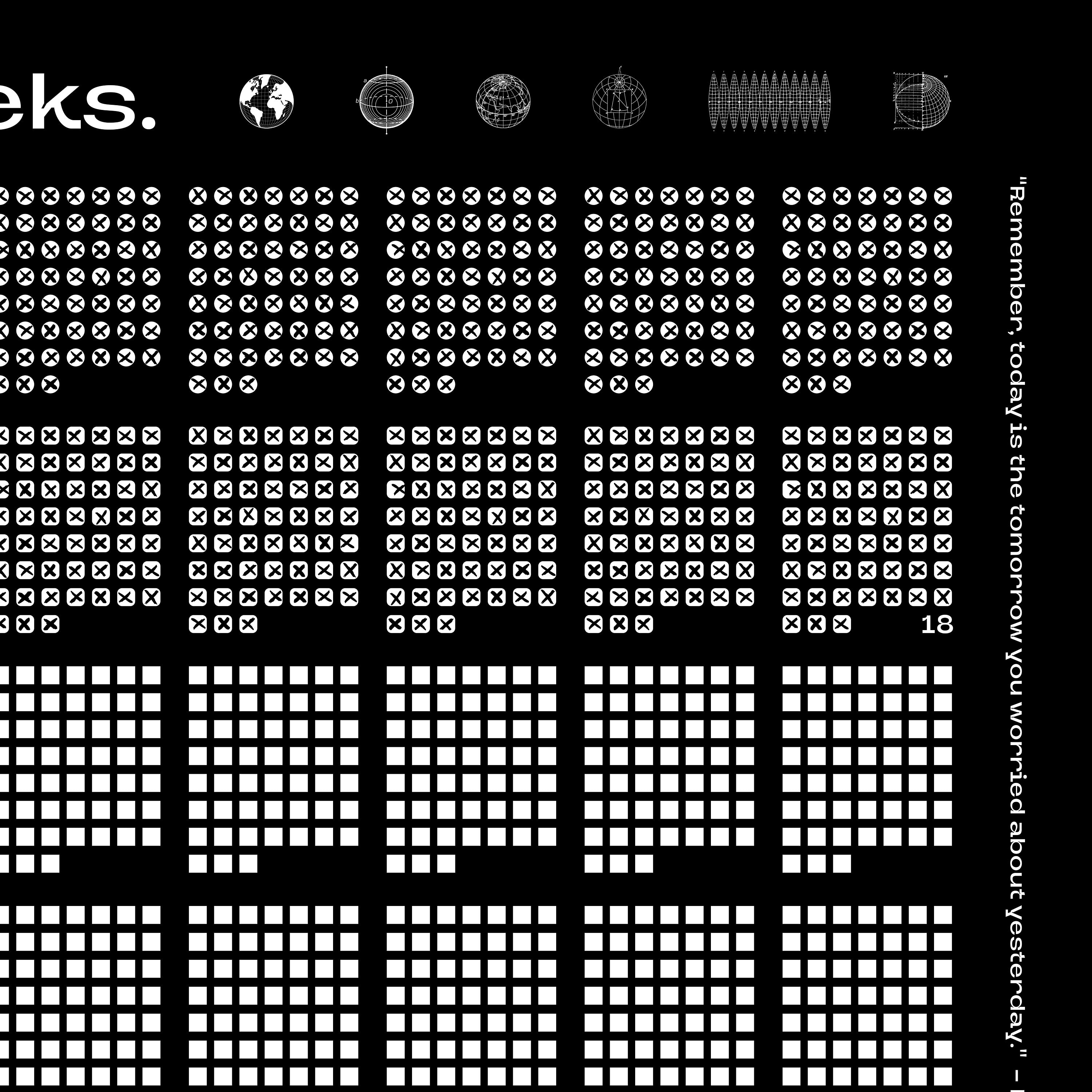 My Life in Weeks | Roll-up Poster | Life Calendar | Life Countdown ...