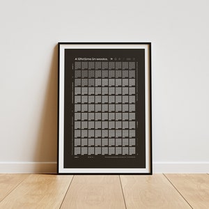My Life in Weeks | Digital Download | Life Countdown Poster ...