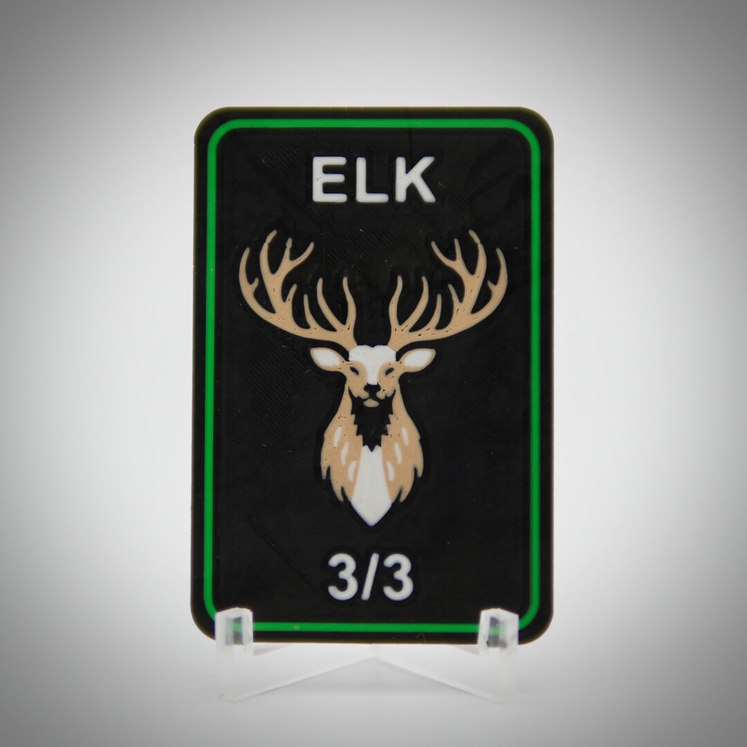 Elk Creature Tokens x2/x6/x10 Multicolor 3D Printed Plastic Proxies - Etsy