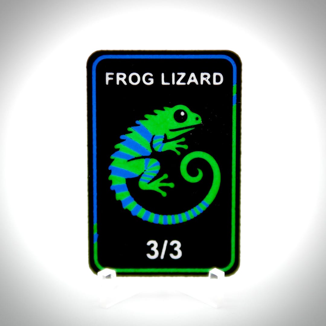 Frog Lizard Creature Tokens (x2/x6/x10) - Multicolor 3D Printed Plastic ...