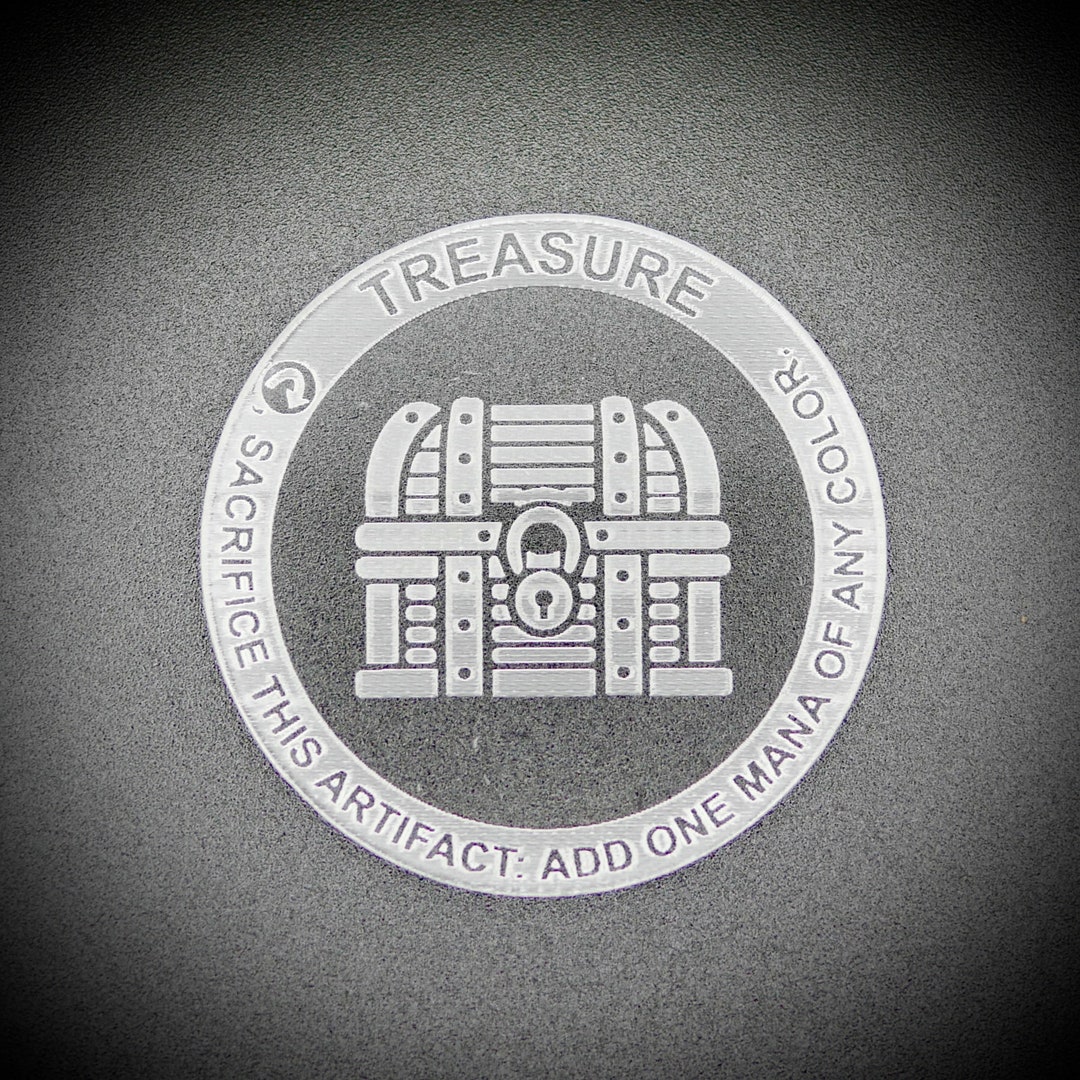 MTG Treasure Tokens x2/x6/x10 Laser Etched Acrylic - Etsy