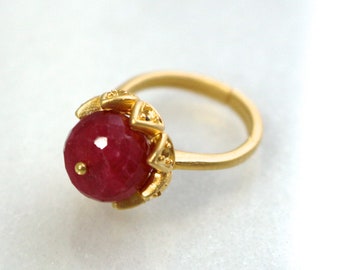 22k Gold Ring - Etsy