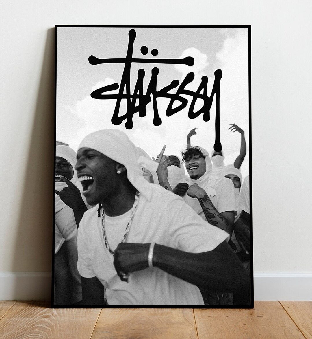 ASAP Rocky Stussy Poster for Bedroom Decor Remiprintsstudio Stussy ASAP ...